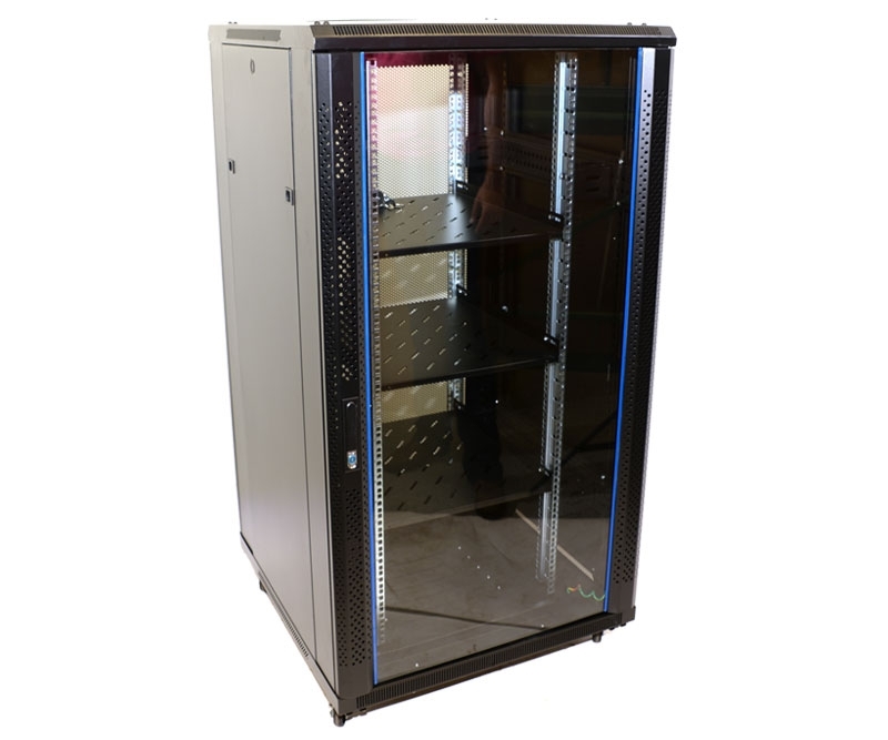 32U Network Server Rack, Single Vented Rear Door 600x600mm - 我的网站